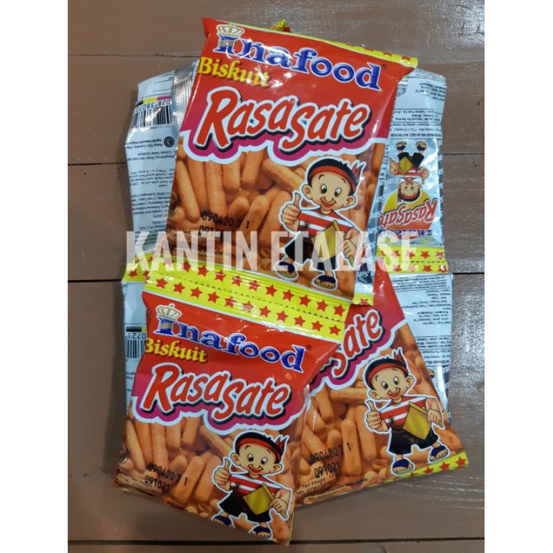 Jual Biskuit "RASA SATE"-SNACK MURAH (1 Renceng = 10 bungkus) | Shopee ...