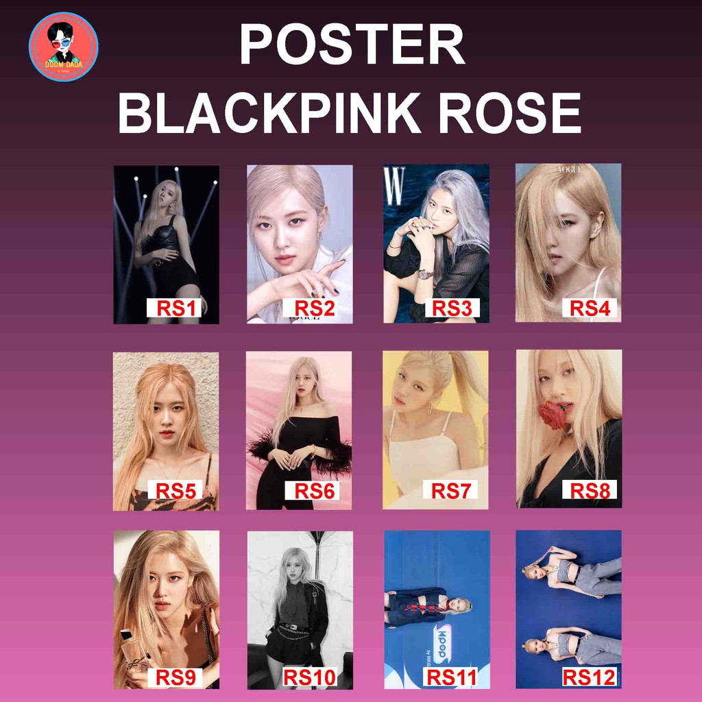 Jual POSTER ROSE BLACKPINK / POSTER BLACKPINK KPOP | Shopee Indonesia