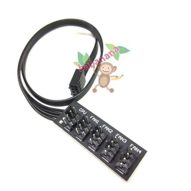 Jual Kabel Splitter 4 pin 1 to 5 PWM Fan Hub Cable | Shopee Indonesia