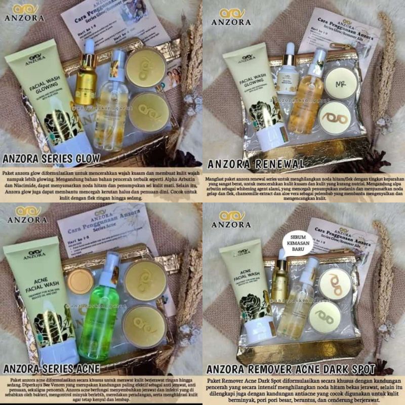 Jual ANZORA PAKET GLOW/ACNE FREE FARFUM MEWAH | Shopee Indonesia