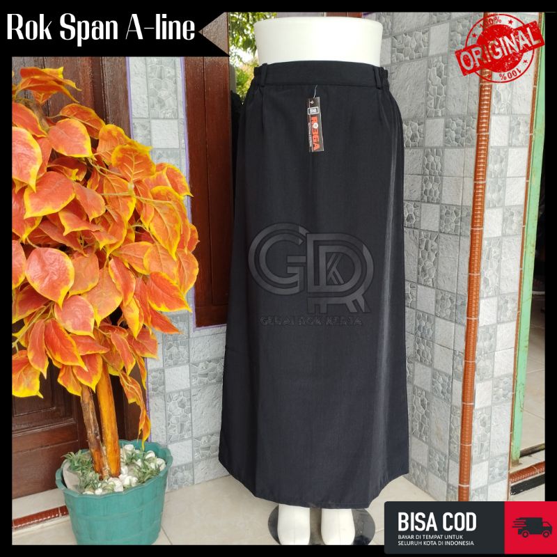 Jual Rok Hitam Panjang Rok Kerja Wanita Rok Span Hitam Panjang Rok Span ...