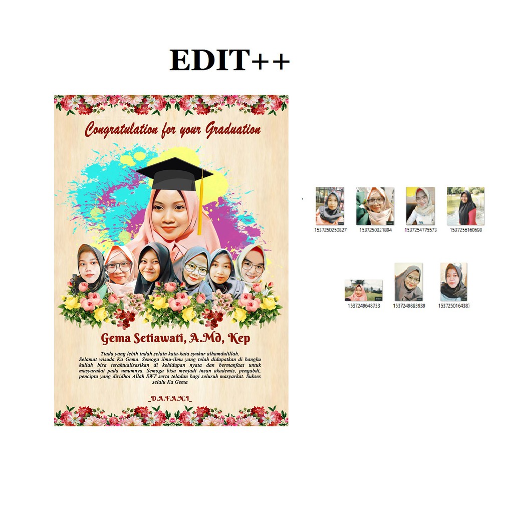 Jual Desain Karikatur / foto kartun / wisuda / kado nikah / kado ultah ...