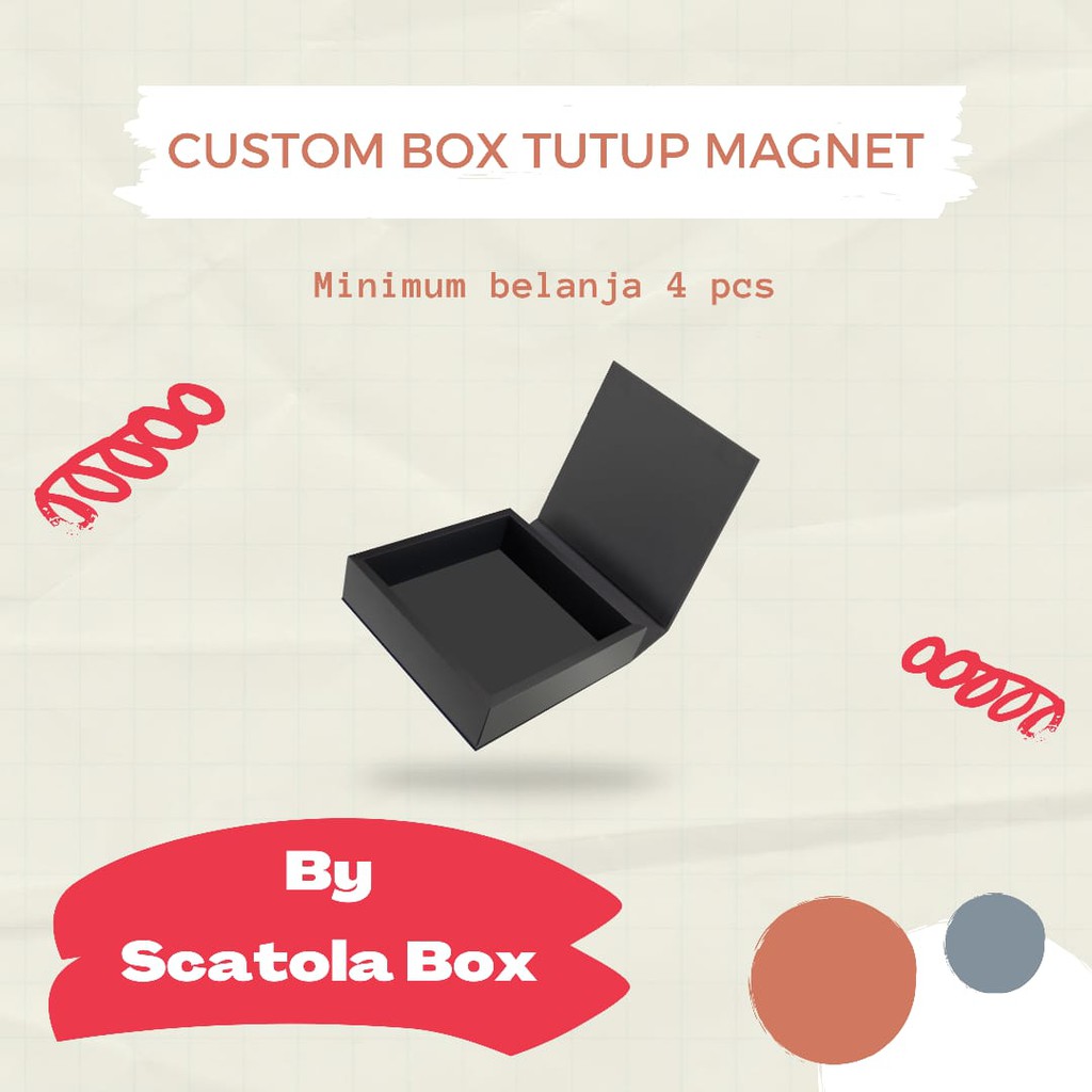 Jual CUSTOM BOX TUTUP MAGNET [HARDBOX, BOX PACKAGING, HAMPERS, KOTAK ...