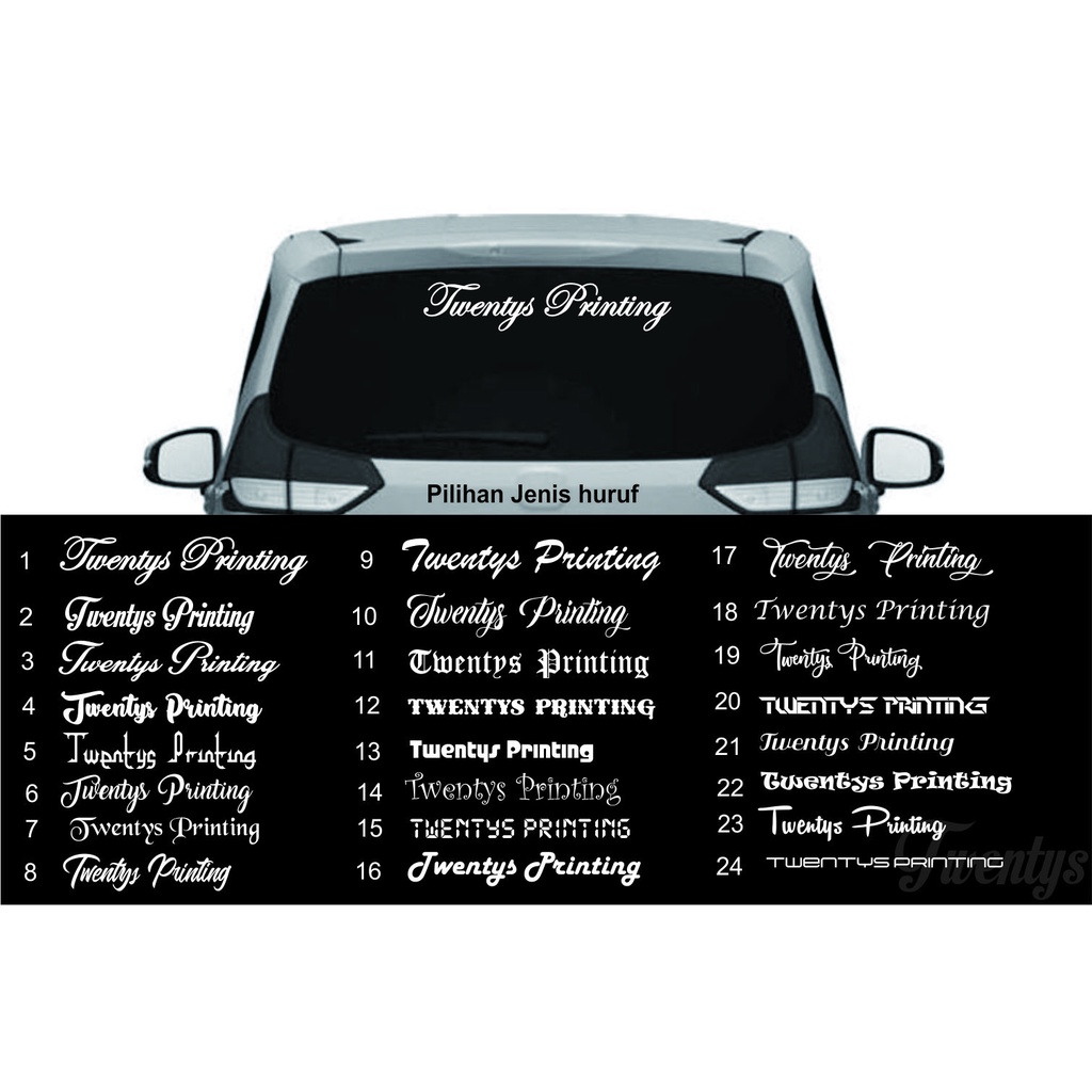 Jual STIKER CUSTOM TEXT CUTTING STICKER | Shopee Indonesia