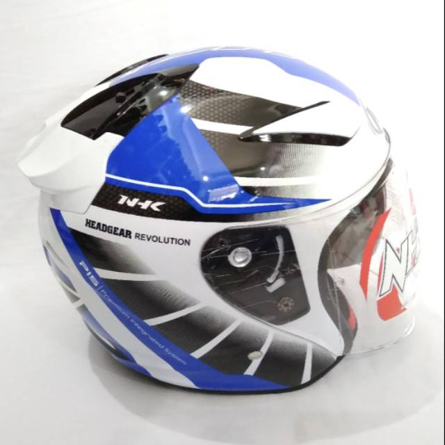 Jual Helm NHK R1 Octarium Double Visor White Blue Putih Biru | Shopee ...