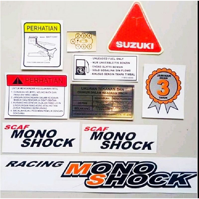 Jual sticker set rangka satria / stiker rangka satria / variasi satria ...