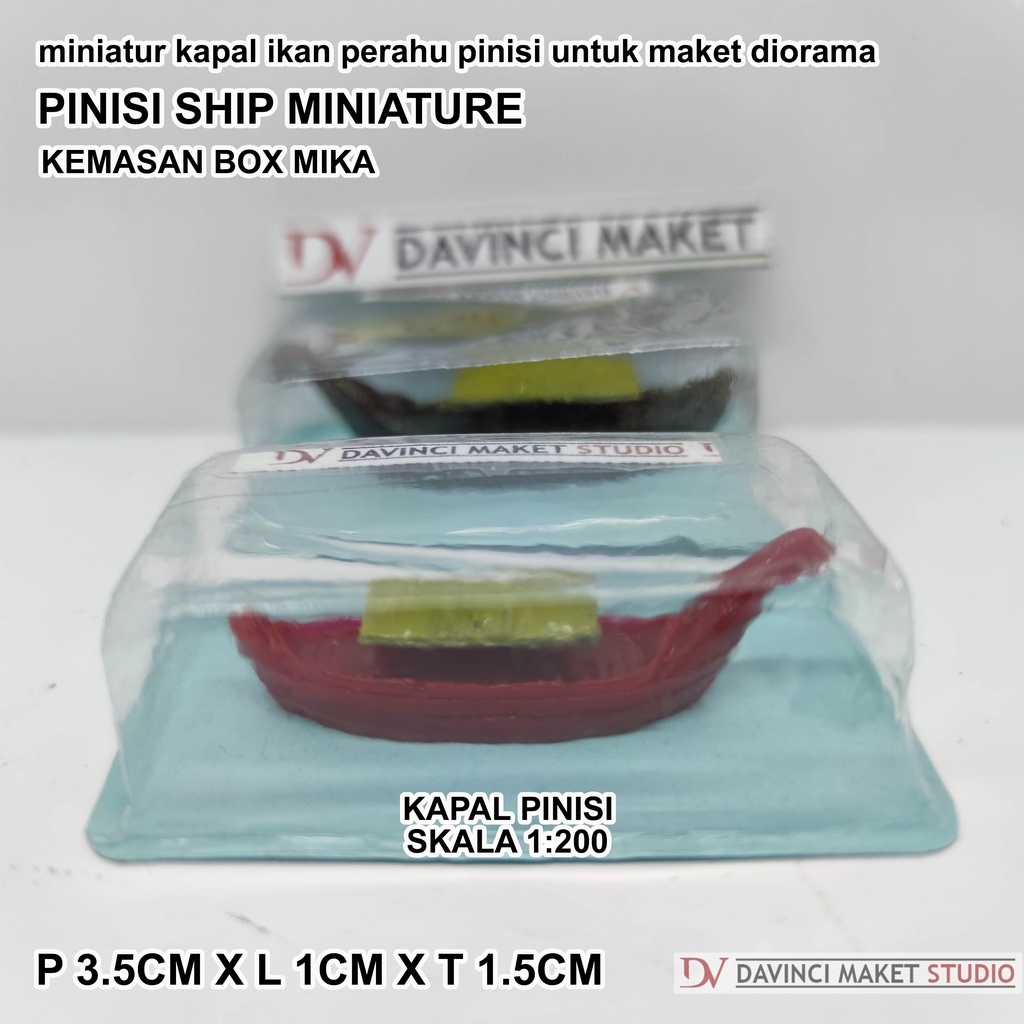Jual Miniatur Perahu Nelayan Ikan dan Kapal Pinisi Maket Diorama - Fish ...