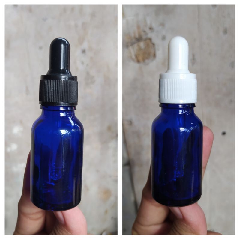 Jual Botol Kaca Pipet 15ml Biru | Botol Kaca Amber | Shopee Indonesia