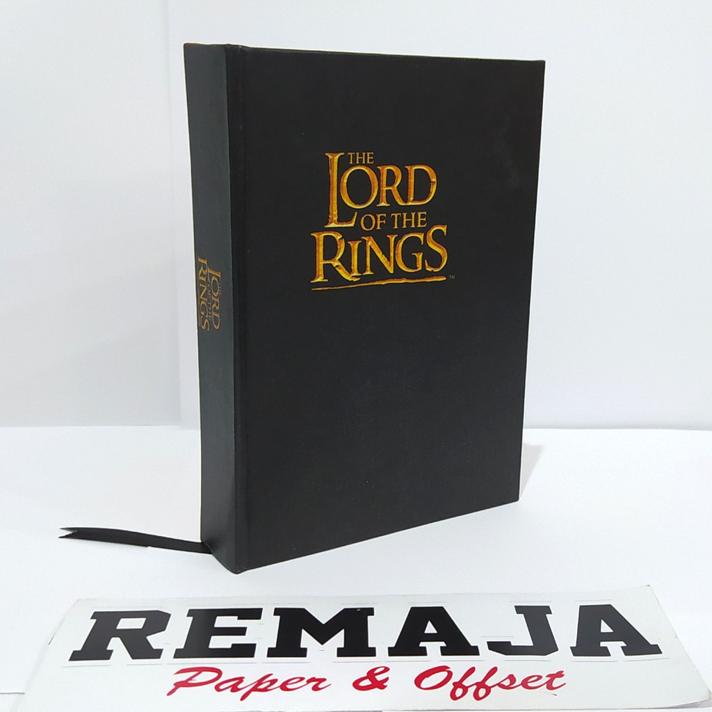 Jual Pocket book/Notebook Hardcover THE LORD OF THE RING TYPOGRAPHY A6 ...
