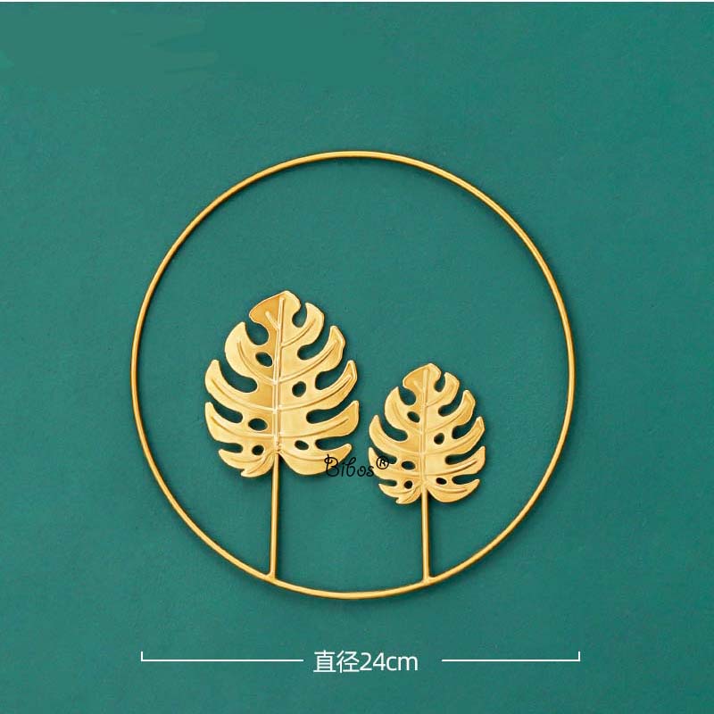 Jual Wall Decor Metal Hiasan Dinding Daun Aesthetic Nordic Style ...