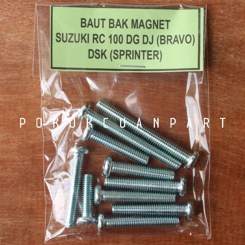 Jual Baut bak magnet dan cover gear Suzuki RC 100 DG DP DK DJ SPIRIT ...