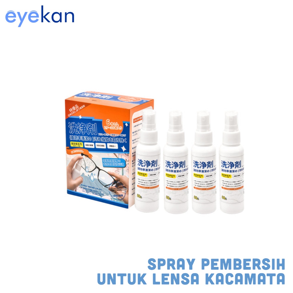 Jual Eyekan Spray Cleaner Pembersih Lensa Kacamata Anti Debu Cairan ...