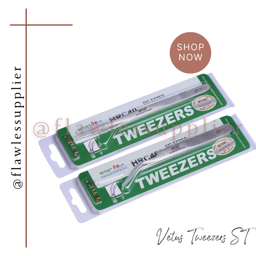 Jual [HIJAU VETUS ORIGINAL] Twezeer Vetus Original Pinset Sambung Bulu ...