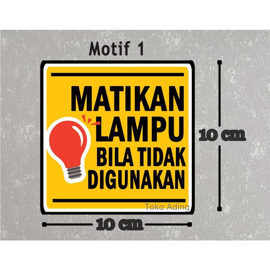 Jual Stiker Tanda Hemat Energi Listrik Air Kulkas AC / Energy Saving ...