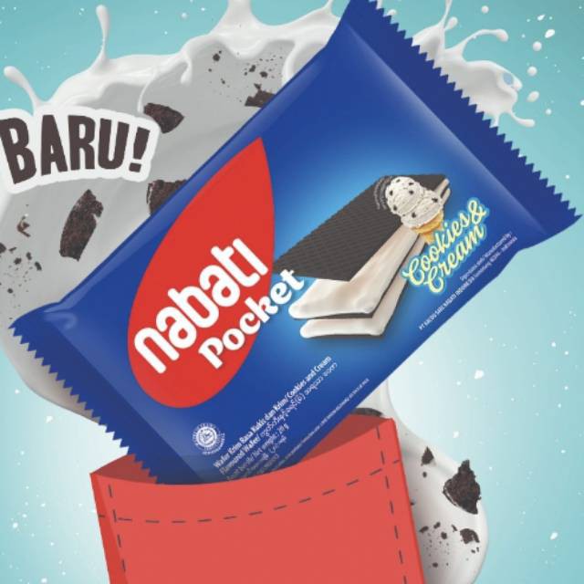 Jual BARU ! NABATI POCKET WAFER COOKIES CREAM 20 Gram / Nabari Wafer ...