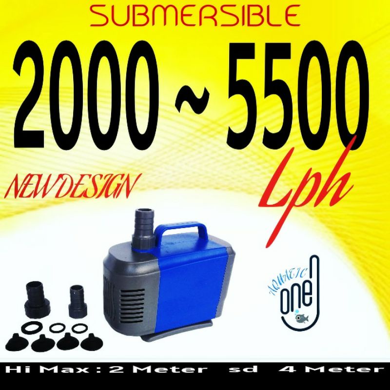 Jual mesin pompa filter ph submersible kolam aquarium 2000 2500 3000 ...