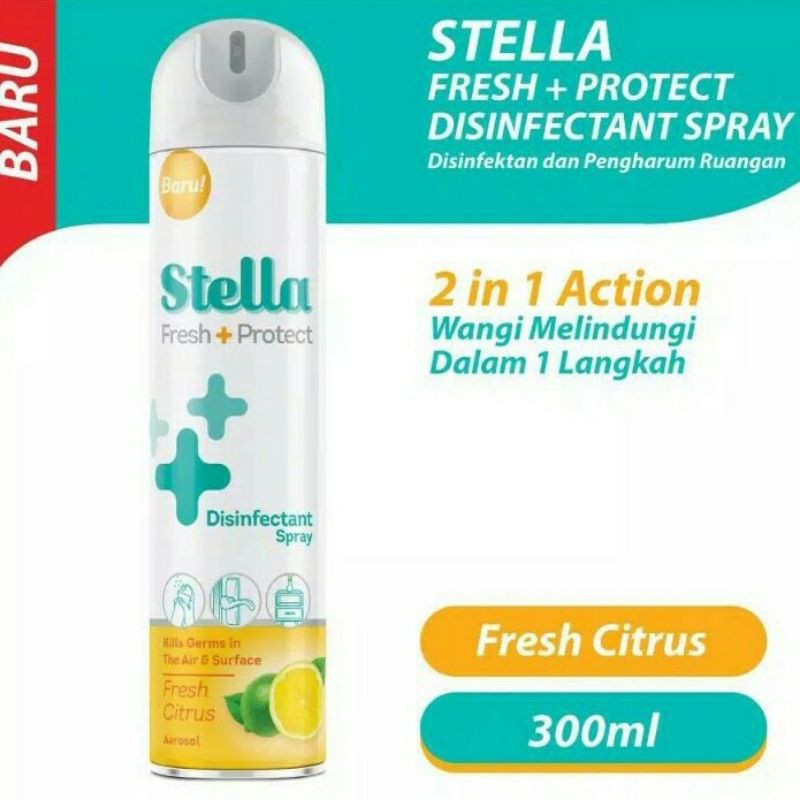 Jual STELLA FRESH + PROTECT DISINFECTANT SPRAY 300 ML | Shopee Indonesia
