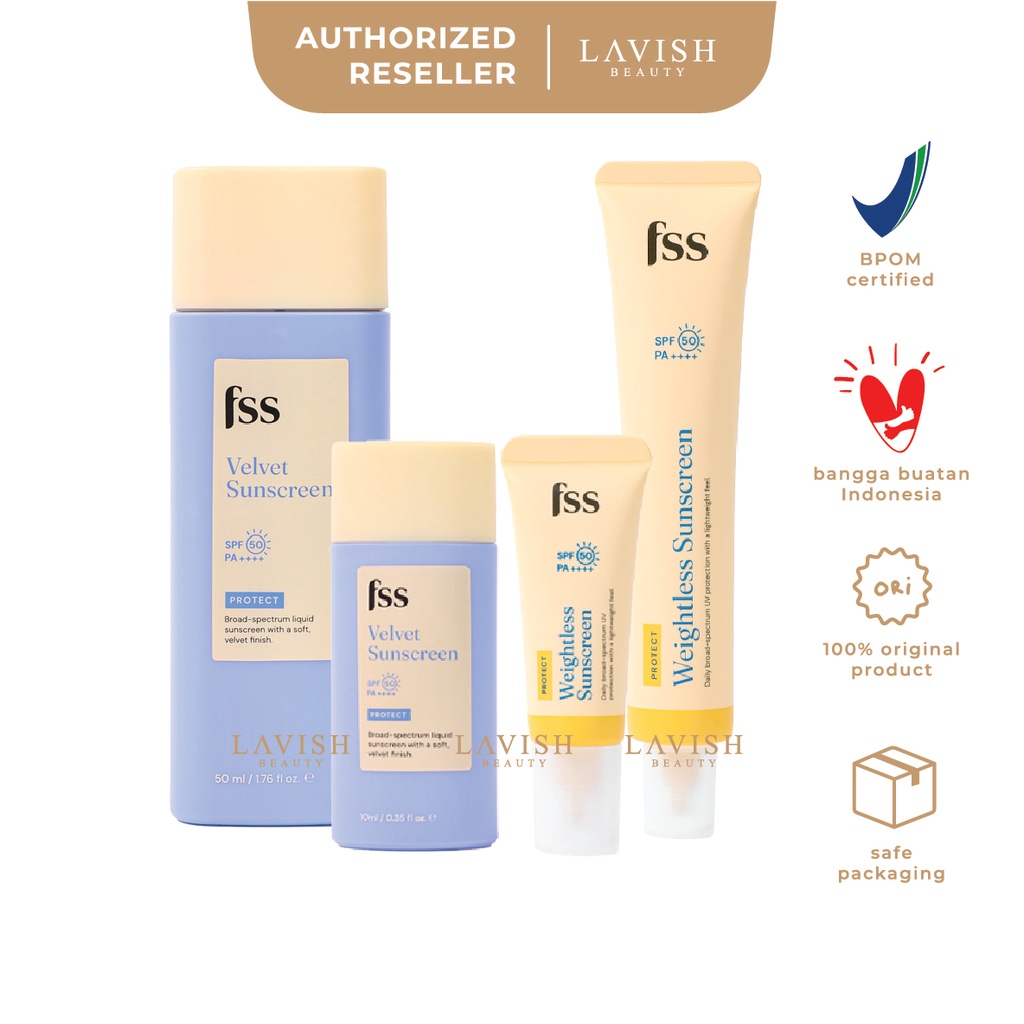 Jual FOR SKIN'S SAKE FSS Velvet Sunscreen SPF 50 PA++++ // Weightless ...
