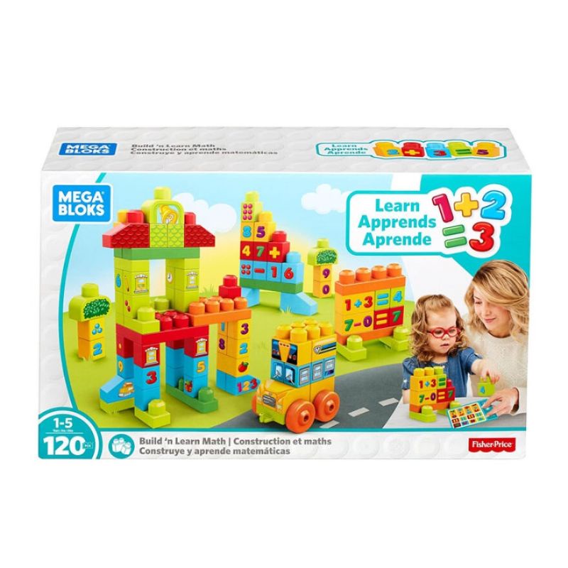 Jual Fisher Price MEGA BLOCKS 120pcs Number Block Build & Learn Math ...