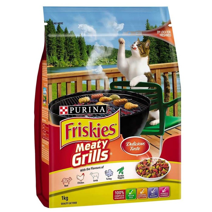 Jual Frieskis Frieskies Friskis Meaty Grill 450gr | Shopee Indonesia