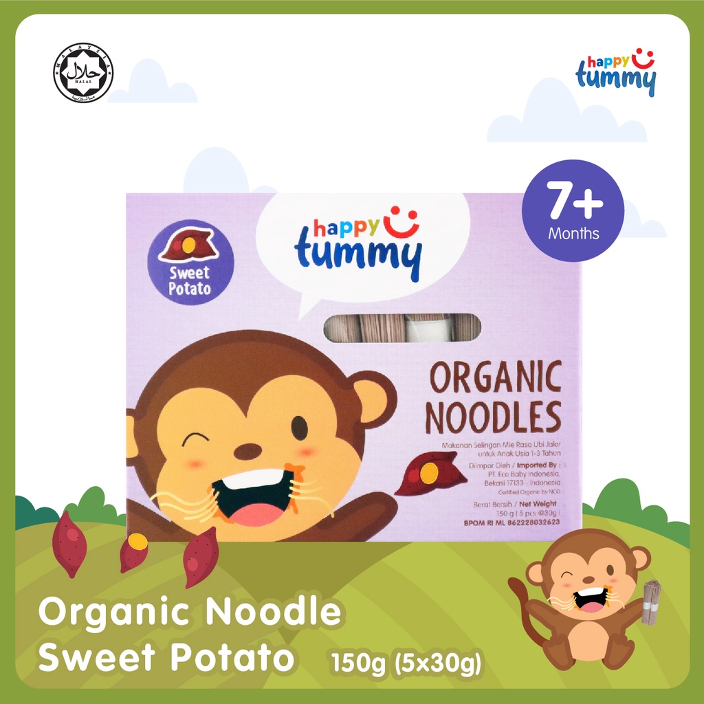 Jual [Mie Organik MPASI Bayi 7 Bulan] Happy Tummy Organic Noodle Sweet ...
