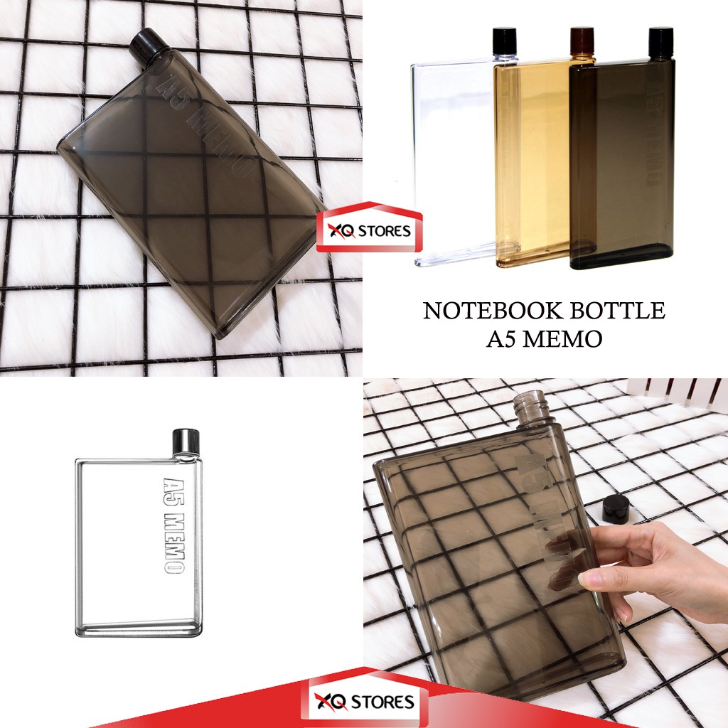 Jual BOTOL AIR MEMO A5 420 ml / BOTOL MINUM A5 MEMO / BOTOL NOTEBOOK | Shopee Indonesia