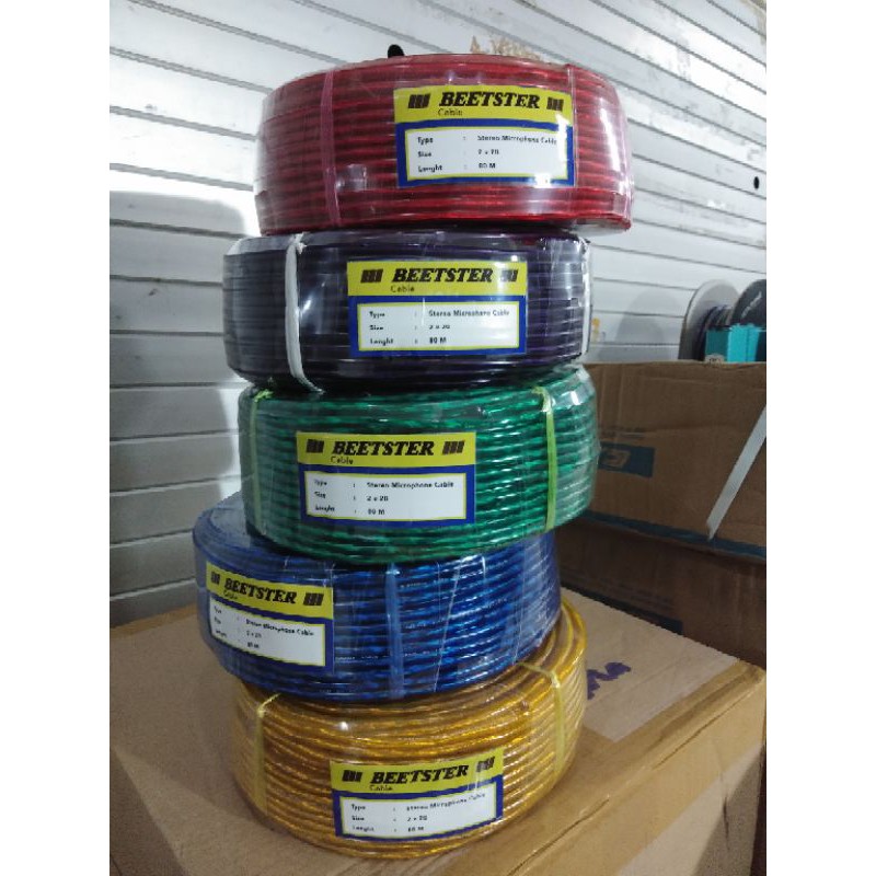 Jual KABEL MIC KABEL MIK TRANSPARAN 2X20 PANJANG 80M ORIGINAL | Shopee ...