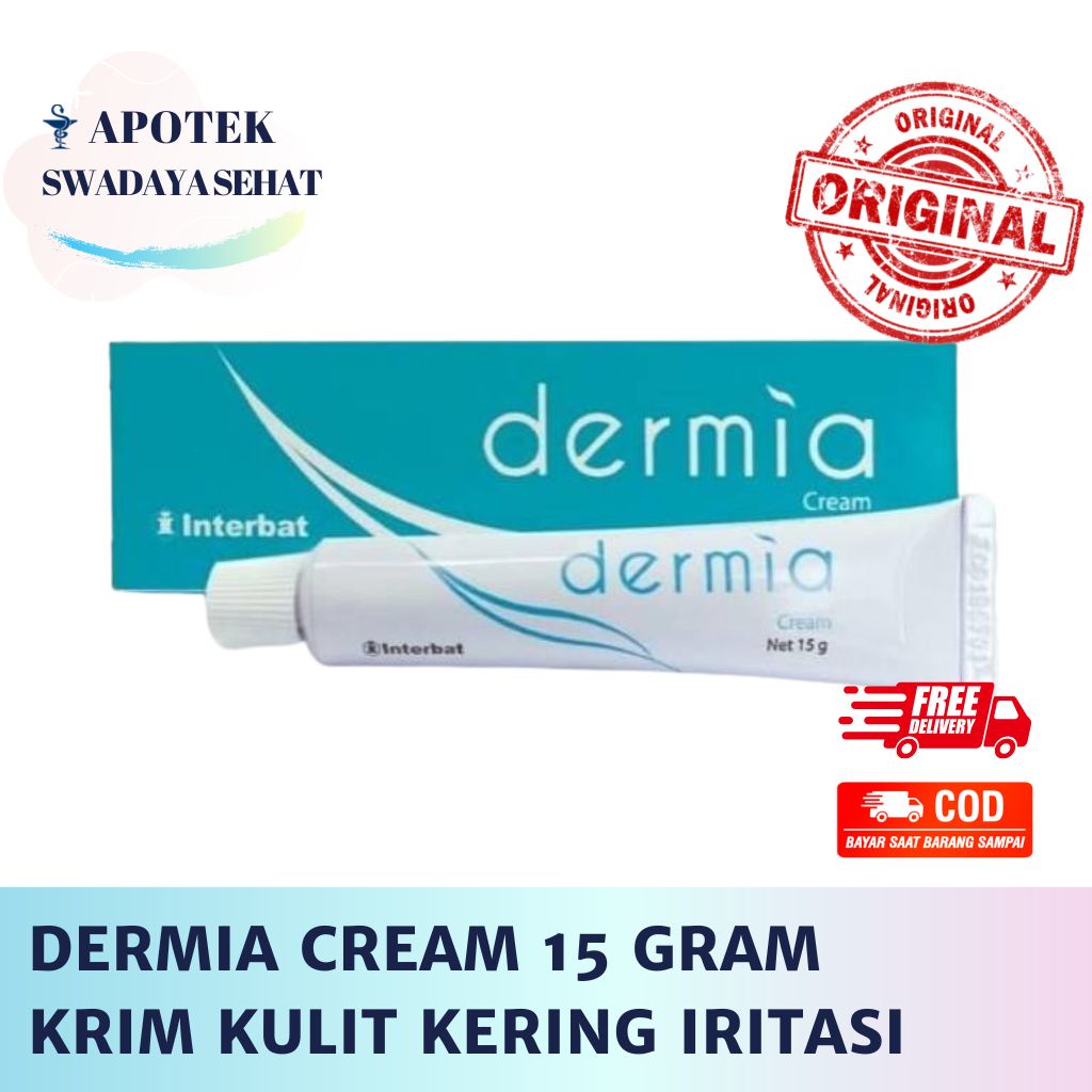Jual DERMIA CREAM 15 Gram - Salep Krim Kulit Untuk Kering dan Iritasi ...