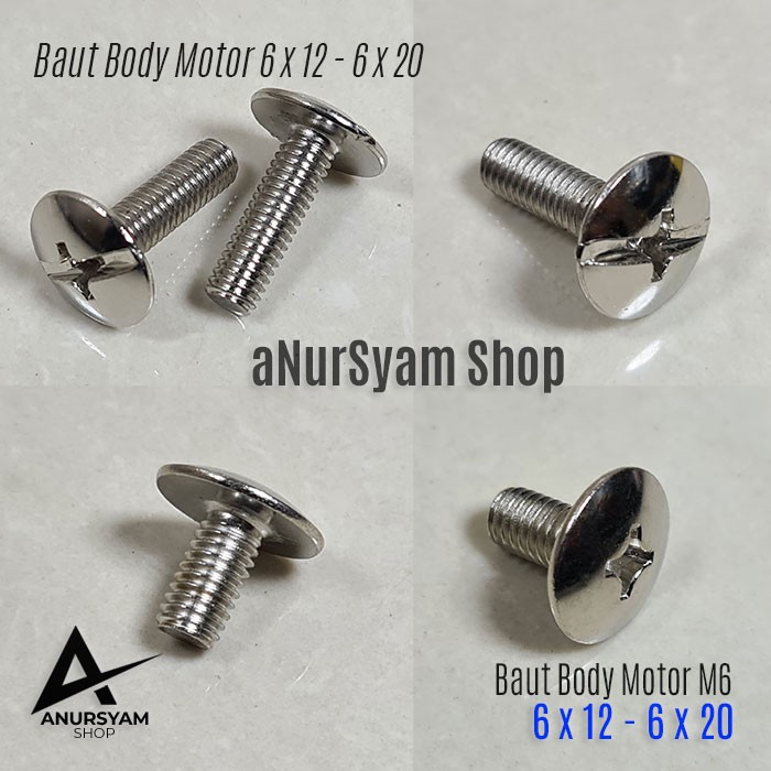 Jual Baut Body Motor M6 / Baut JT M6 / Baut Motor M6 | Shopee Indonesia