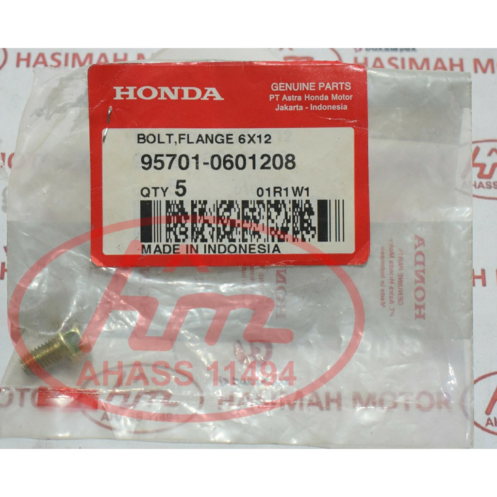 Jual BAUT (BOLT FLANGE 6X12) HONDA BEAT ESP, PCX, SCOOPY ESP, CBR 250RR ...