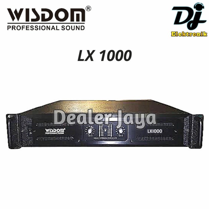 Jual Power Amplifier Wisdom LX 1000 / LX1000 - 2 channel | Shopee Indonesia