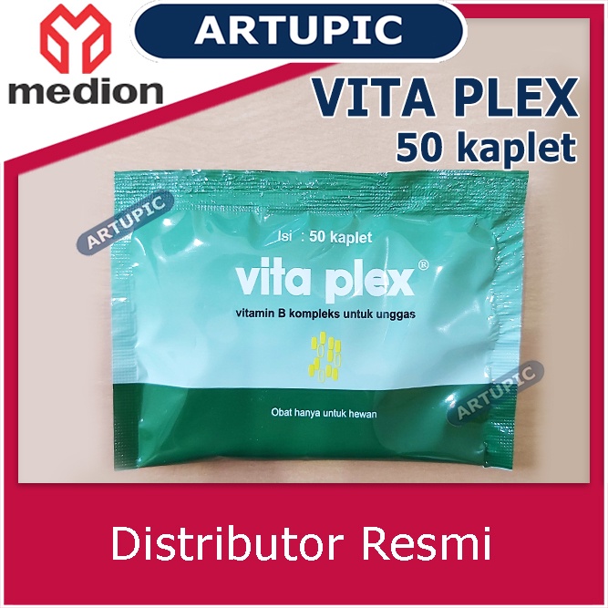 Jual Vita Plex SACHET isi 50 Kaplet vitamin B kompleks Vitaplex unggas ...