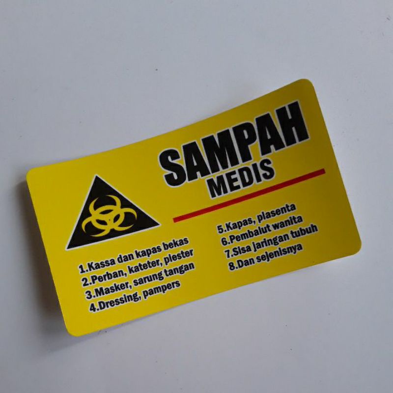 Jual Stiker Sampah Medis dan Non Medis Mini | Shopee Indonesia