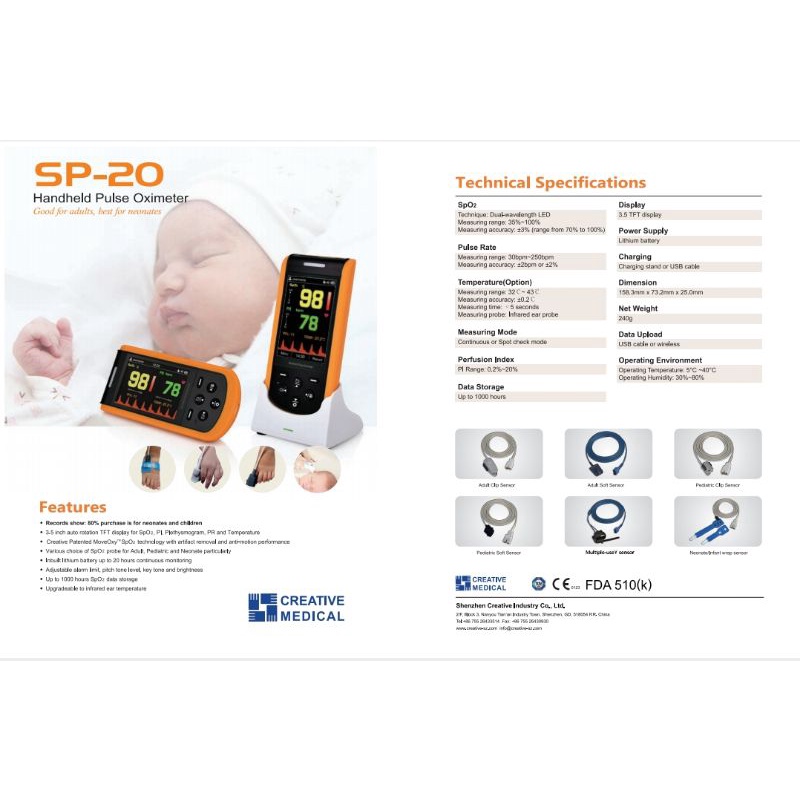 Jual Handheld pulse oximeter portable sp-20 | Shopee Indonesia