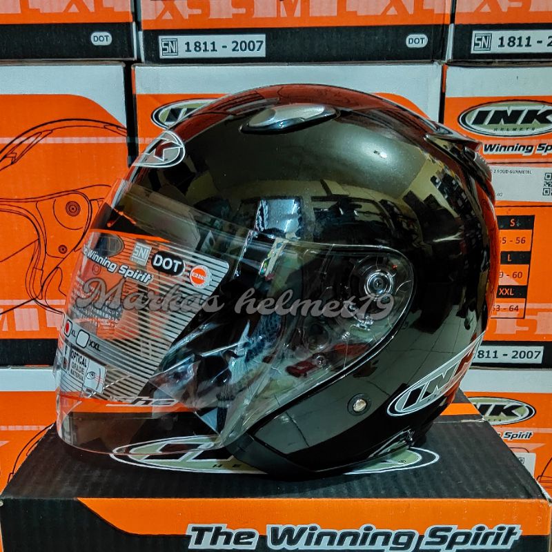 Jual HELM INK CENTRO JET SOLID ORIGINAL | Shopee Indonesia