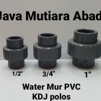 Jual WATER MUR PVC KDJ POLOS/FITTING PVC UNION WATER MUR POLOS 1 ...