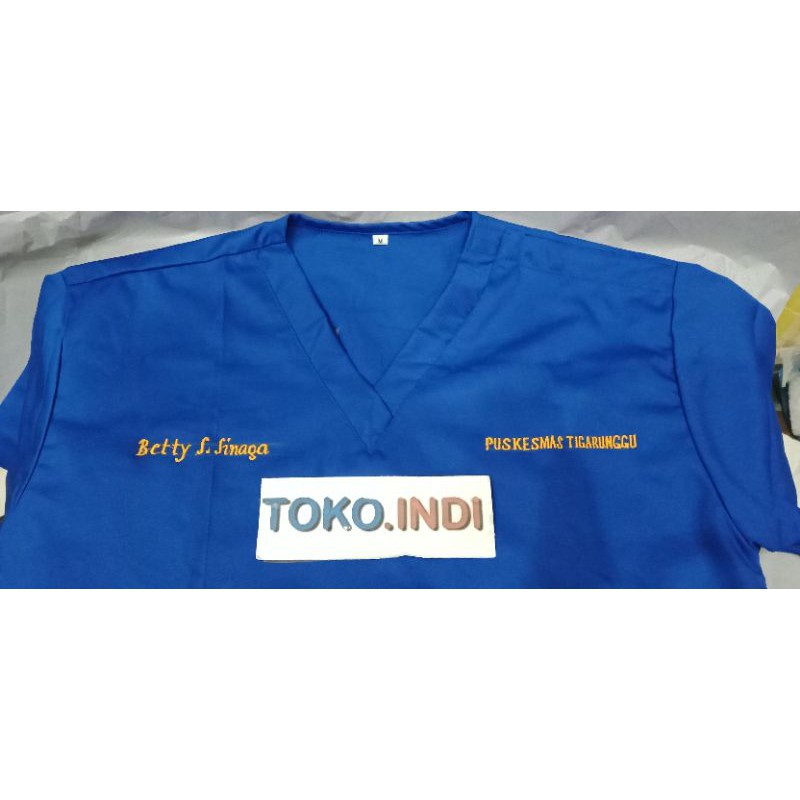 Jual Bordir Nama / Logo Baju Oka / Baju Ok / Baju Lab / Baju ...