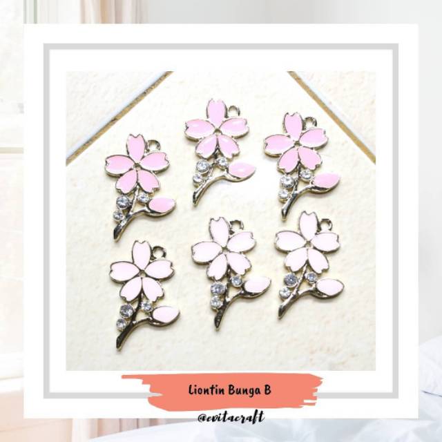 Jual Liontin Bunga B (Per 1pcs) | Shopee Indonesia