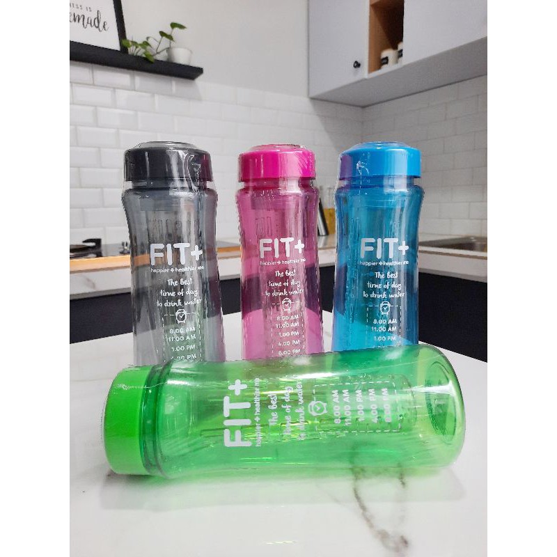 Jual 1 Set isi 4 botol Fit +Daily botol minum infused water kapasitas ...