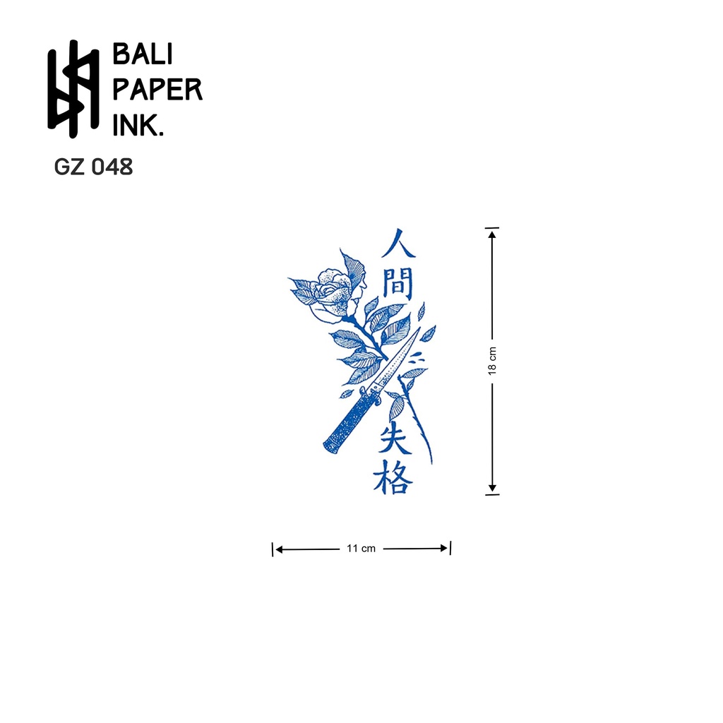 Jual Bali Paper Ink Premium Halfarm Temporary Tattoo - Tato Medium ...