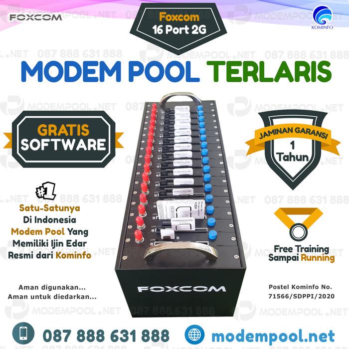 Jual Modem | Modem Pool Foxcom 16 Port 2G Alat Dial Ussd Massal Support ...