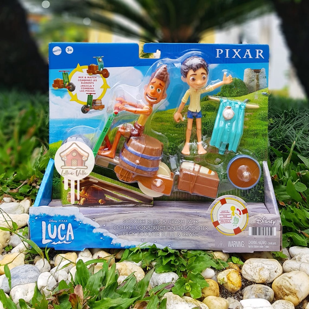 Jual Disney Pixar Luca Scooter Build and Crash Pack | Shopee Indonesia