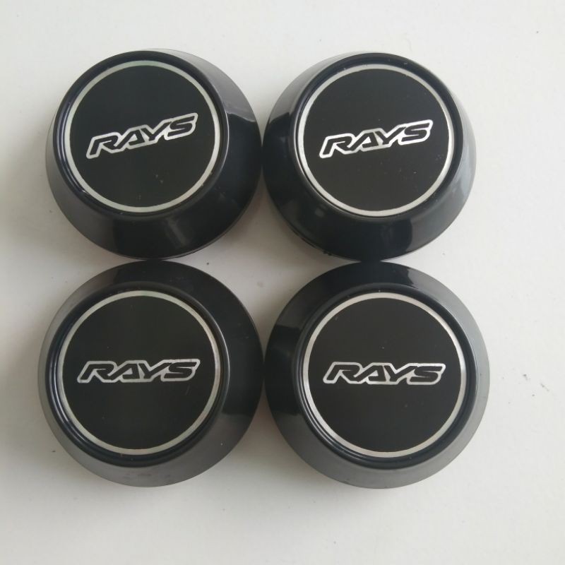 Jual Dop center velg logo RAYS. Variasi kerucut hitam diameter 6,8 cm ...