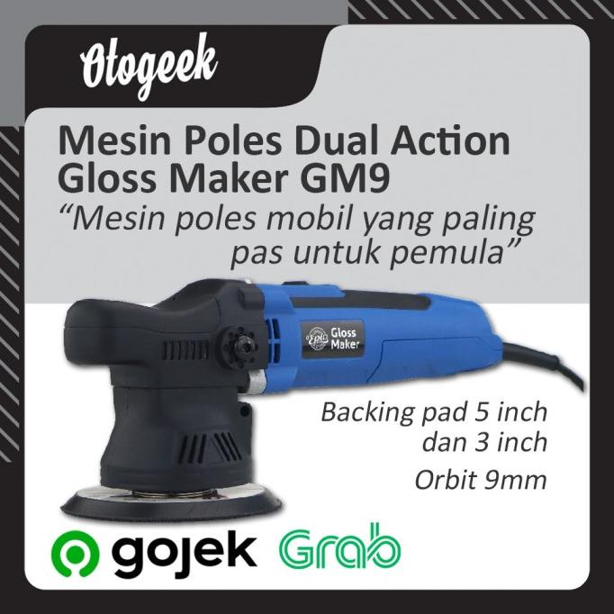 Jual Mesin Poles Mobil Gloss Maker GM9 Dual Action Polisher Bukan ...
