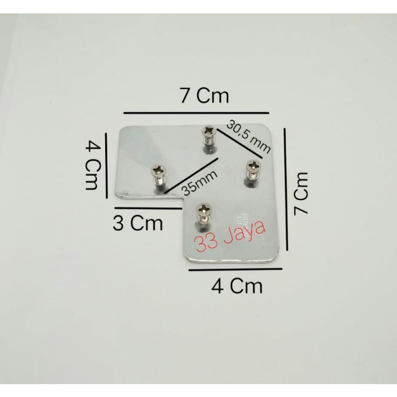 Jual Siku Frame Almunium merk Huben AH - 45 + Baut | Shopee Indonesia