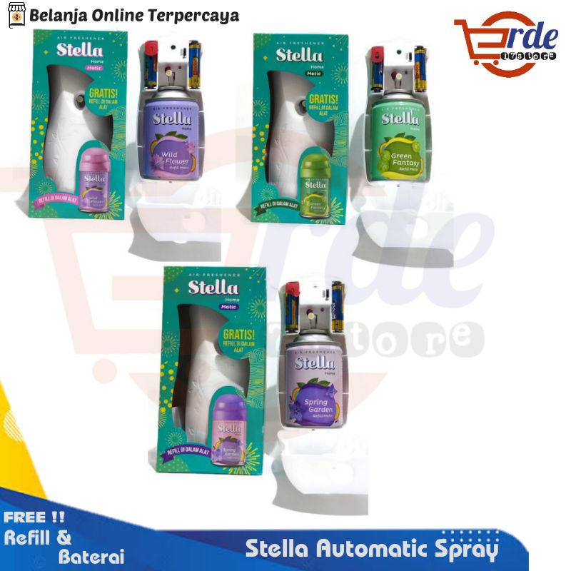 Jual STELLA dan Glade Matic Alat Free Refill + Baterai | Stella ...