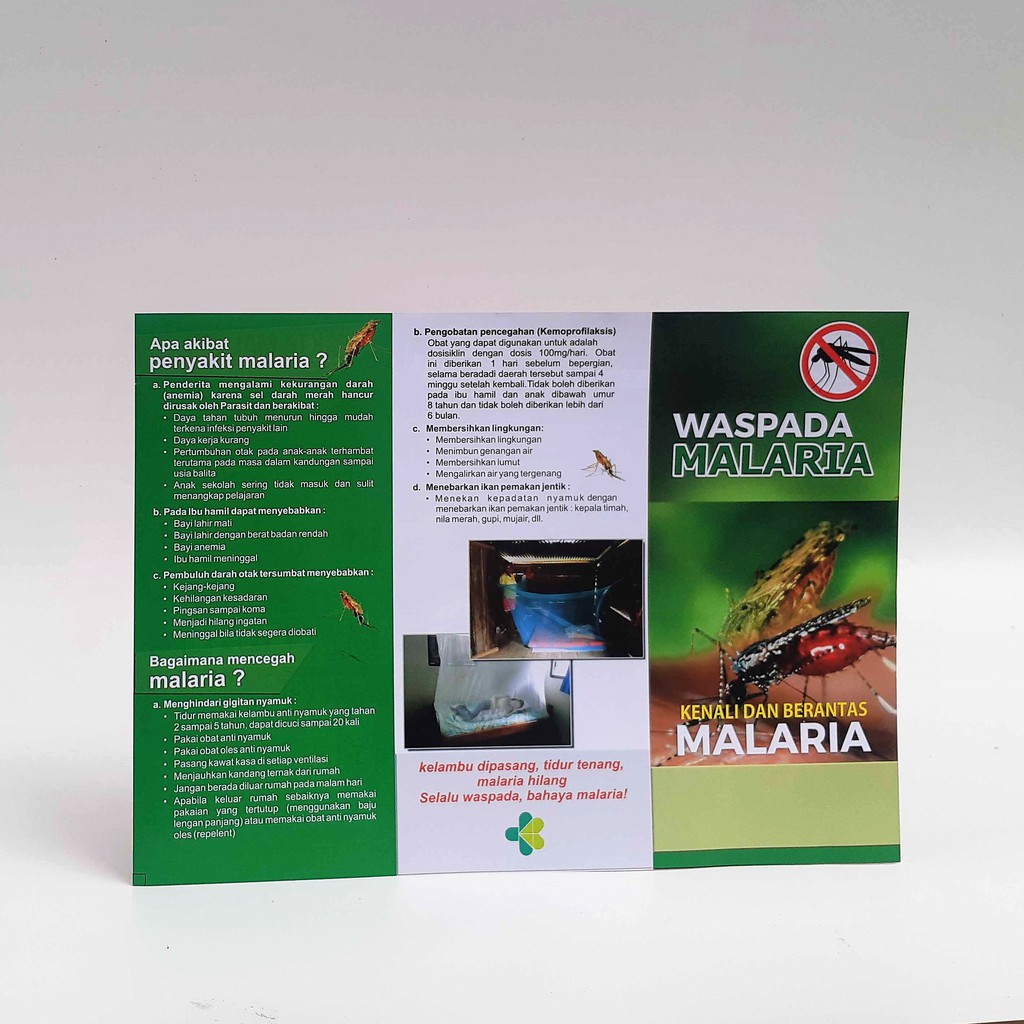 Jual Leaflet / Brosur Malaria, Leaflet Edukasi Malaria | Shopee Indonesia