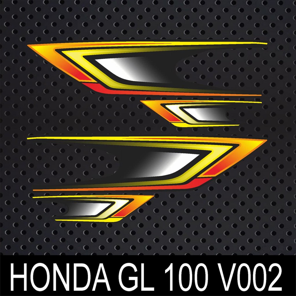 Jual STIKER STRIPING MOTOR HONDA GL 100 V002 | Shopee Indonesia