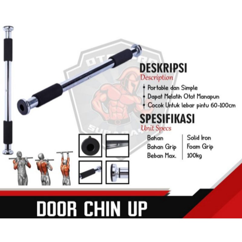 Jual pull up bar Alat bantu pull up door chin up pintu gym model ...