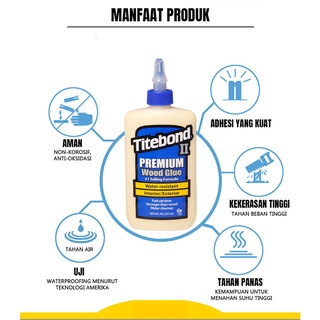 Jual Lem kayu Titebond II, Lem kayu super kuat tahan air standar AS ...